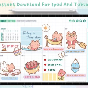 Summer Bucket List Digital Stickers | Goodnotes Stickers | Cute Hand ...