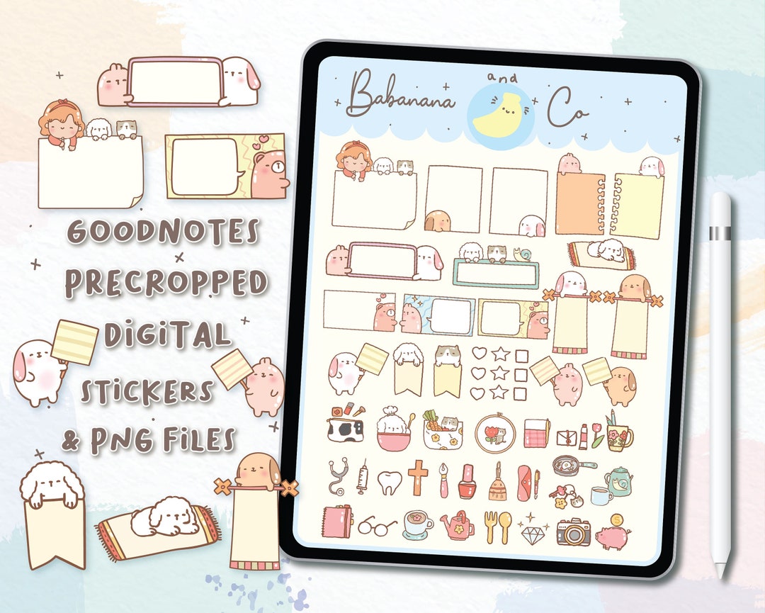 Let’s Plan Digital Stickers | Goodnotes Stickers | Cute Hand Draw ...