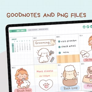 Dog Care Icons Digital Stickers | Goodnotes Stickers | Cute Hand Draw ...