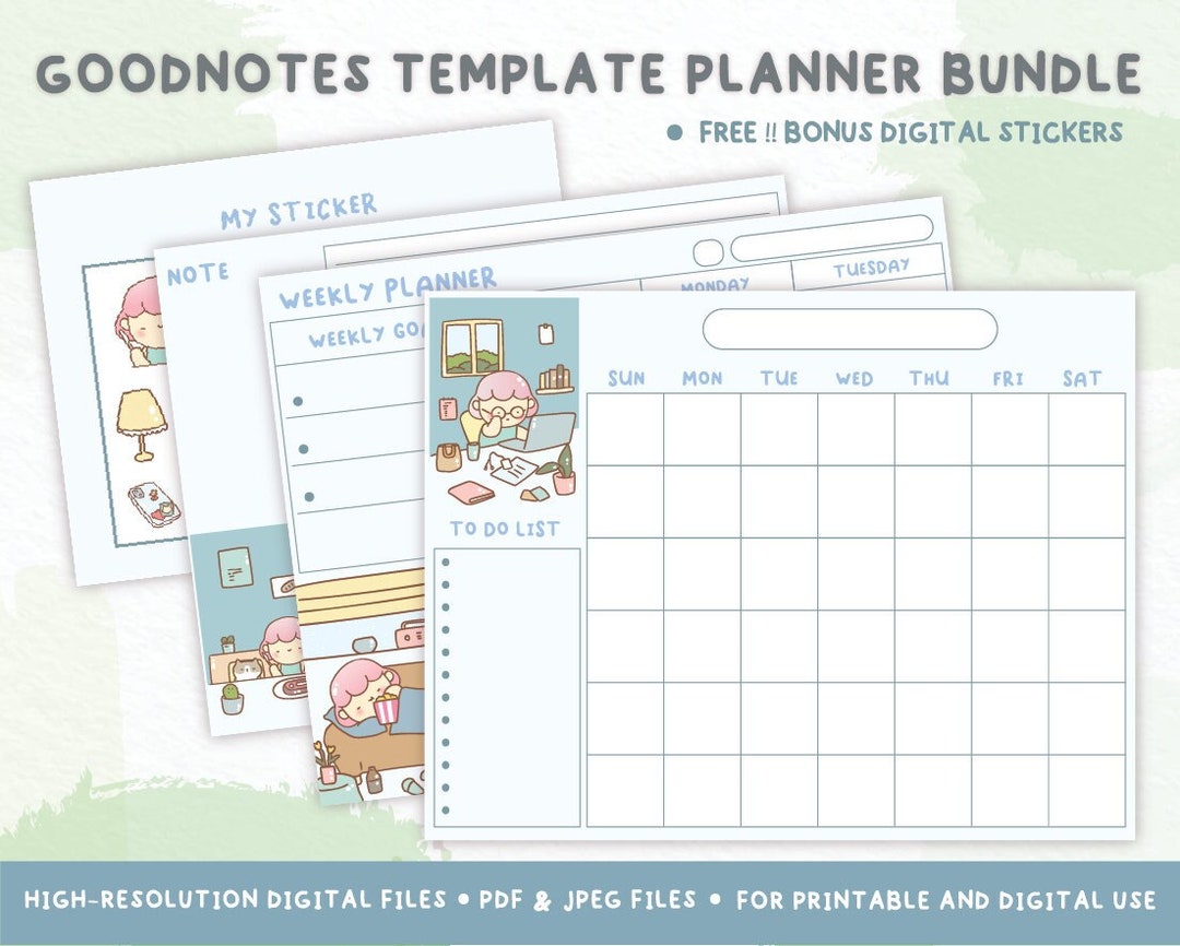 Goodnotes Template Planner Bundle,digital Planners,daily Planner,weekly ...