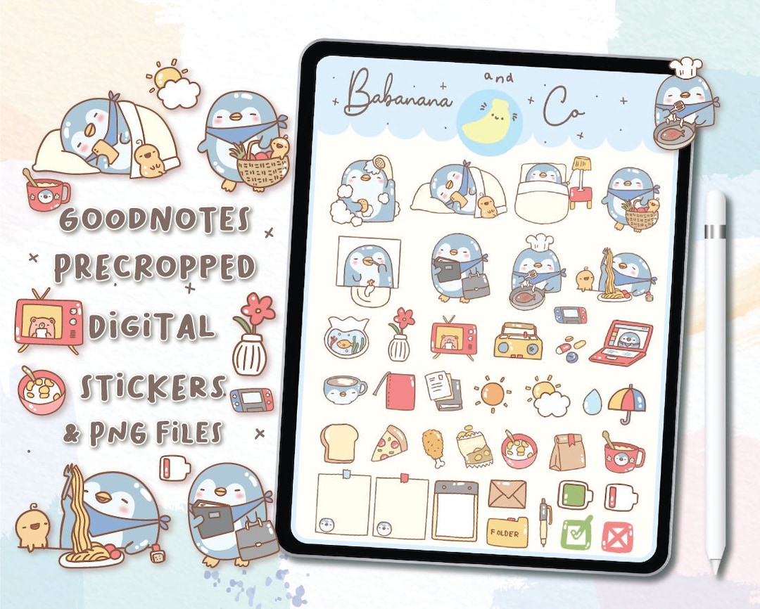 My Everyday Digital Stickers | Goodnotes Stickers | Cute Hand Draw ...