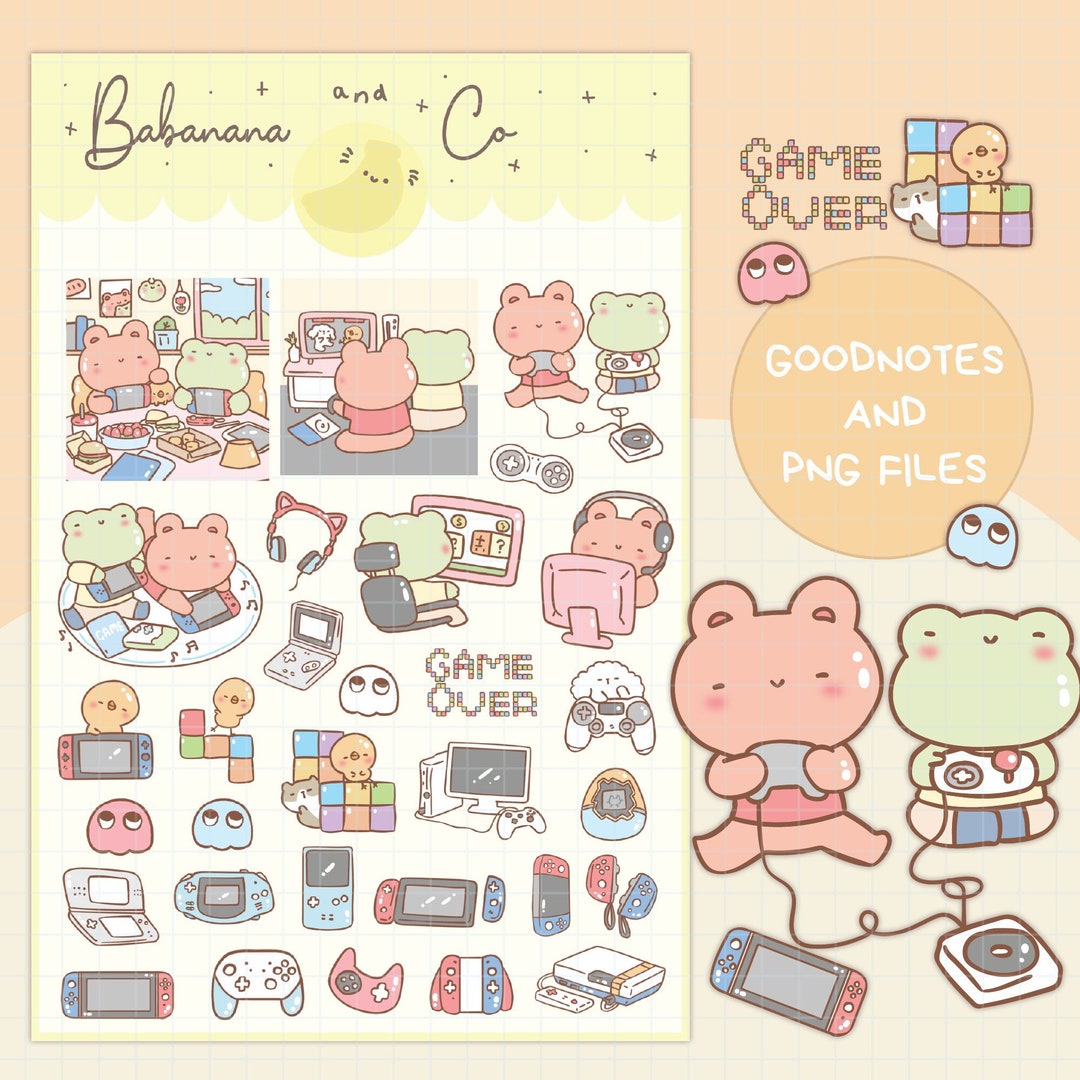 Game Day Digital Stickers | Goodnotes Stickers | Cute Hand Draw ...