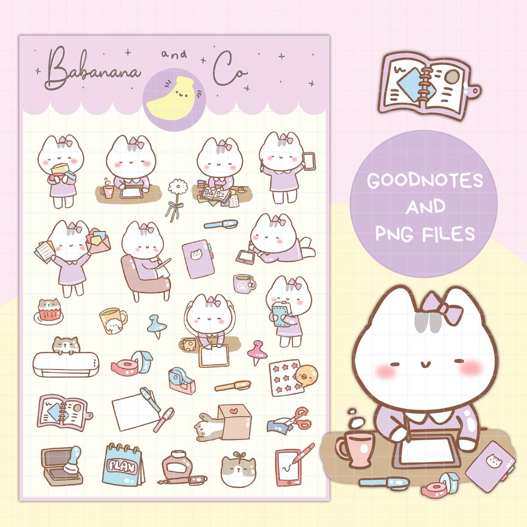 Plan Time Digital Stickers | Goodnotes Stickers | Cute Hand Draw ...