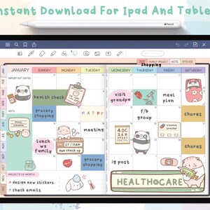Medical Digital Stickers Goodnotes Stickers Cute Hand Draw Digits ...