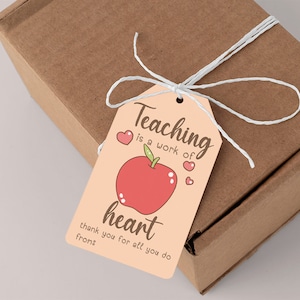 Printable Teacher Appreciation TAGS, Teacher Thank You Gift Tag ...