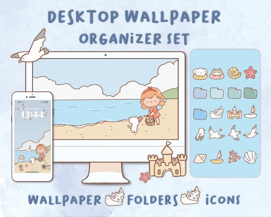 Happy Sea Desktop Wallpaper Organizer| Mac and Windows Organizer | Mac ...