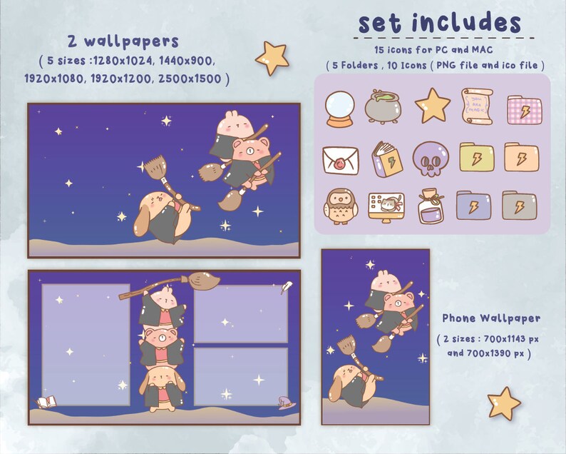 Witch Desktop Wallpaper Organizer| Mac and Windows Organizer | Mac and ...