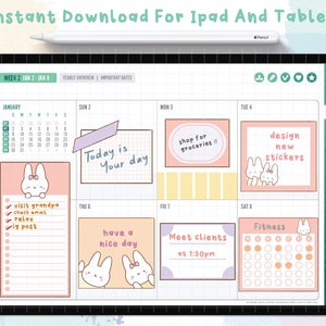 Lovely Notes Digital Stickers | Goodnotes Stickers | Cute Hand Draw ...