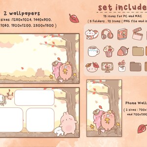 Happy Autumn Desktop Wallpaper Organizer| Mac and Windows Organizer ...