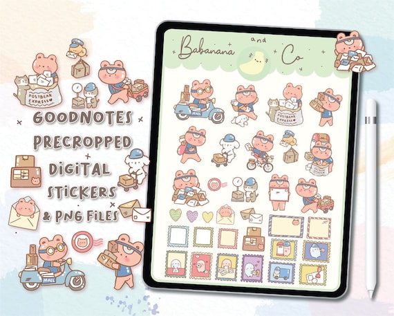 Mister Postman Digital Stickers Goodnotes Stickers Cute - Etsy