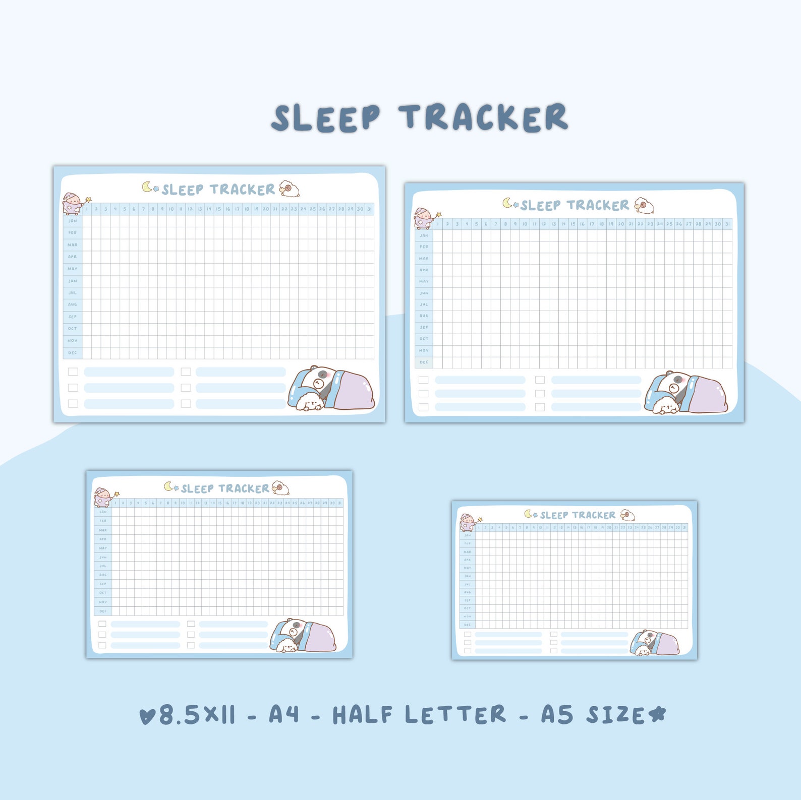 Sleep Tracker Printable Template, Sleep Journal, Sleep Log,sleep ...