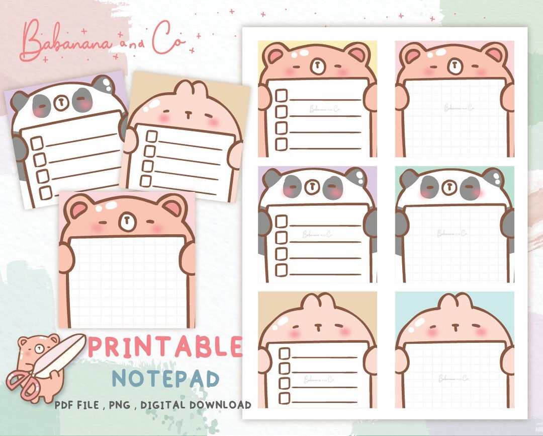 Cute Stationery,note Pad Digital Digits Stickers ,cute Printable ...