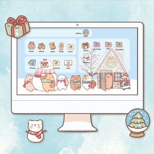 Christmas Desktop Wallpaper Organizer| Mac and Windows Organizer | Mac ...