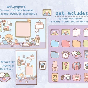 Chill Work Desktop Wallpaper Organizer| Mac and Windows Organizer | Mac ...