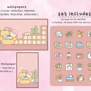 Cozy House Desktop Wallpaper Organizer| Mac and Windows Organizer | Mac ...