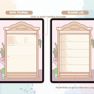 Digital Reading Journal, Book Tracker, Reading Tracker, Digital Reading ...