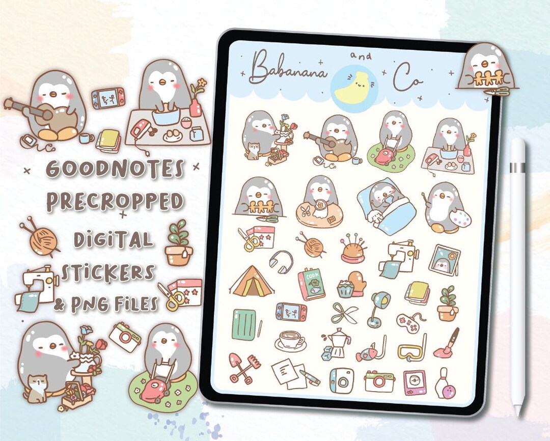 Hobbies Digital Stickers | Goodnotes Stickers | Cute Hand Draw | Digits ...