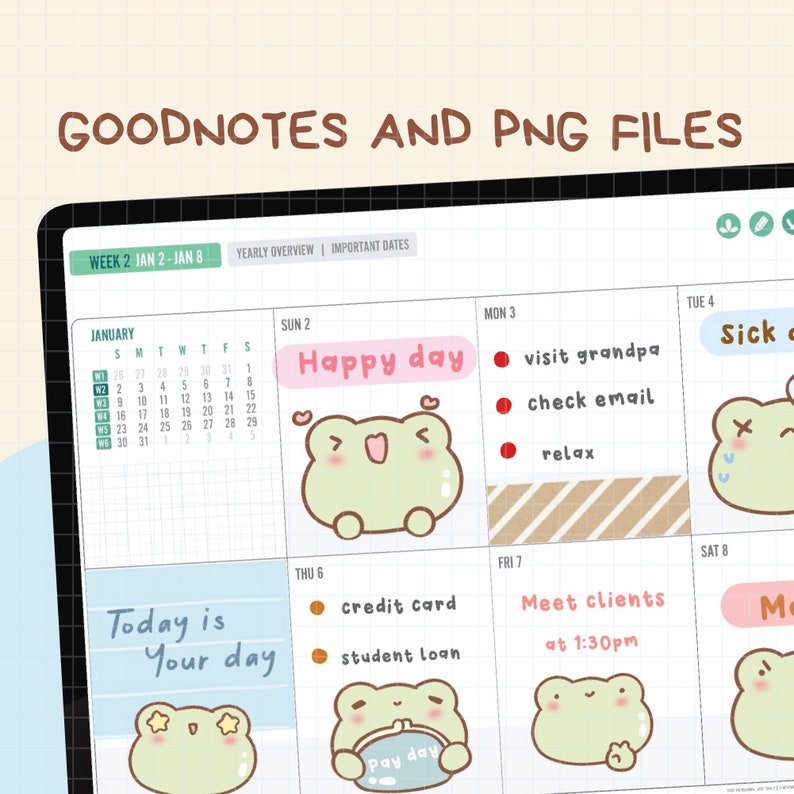 Mood Digital Stickers | Goodnotes Stickers | Cute Hand Draw | Digits ...