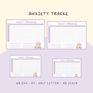 Anxiety Tracker Printable Template, Anxiety Journal, Anxiety Log ...