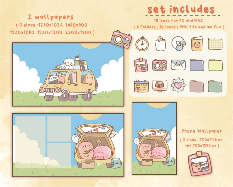 Vacations Desktop Wallpaper Organizer| Mac and Windows Organizer | Mac ...