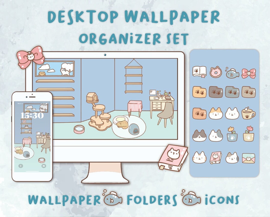 Indoor Cats Desktop Wallpaper Organizer| Mac and Windows Organizer ...