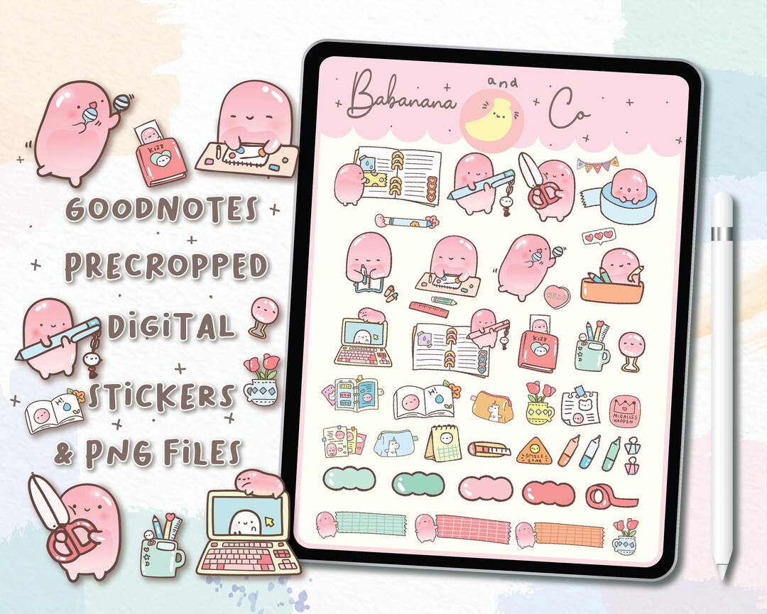 Happy Planner Digital Stickers | Goodnotes Stickers | Cute Hand Draw ...