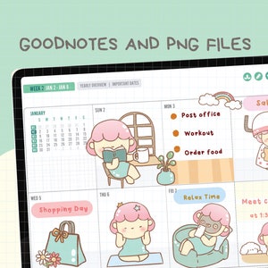 Self Love Digital Stickers | Goodnotes Stickers | Cute Hand Draw ...