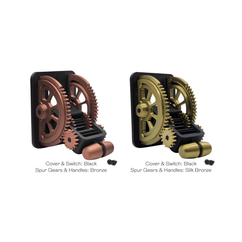 Rocker Ready-to-ship Steampunk Rocker Light Switch Assembly / 9 Gears ...