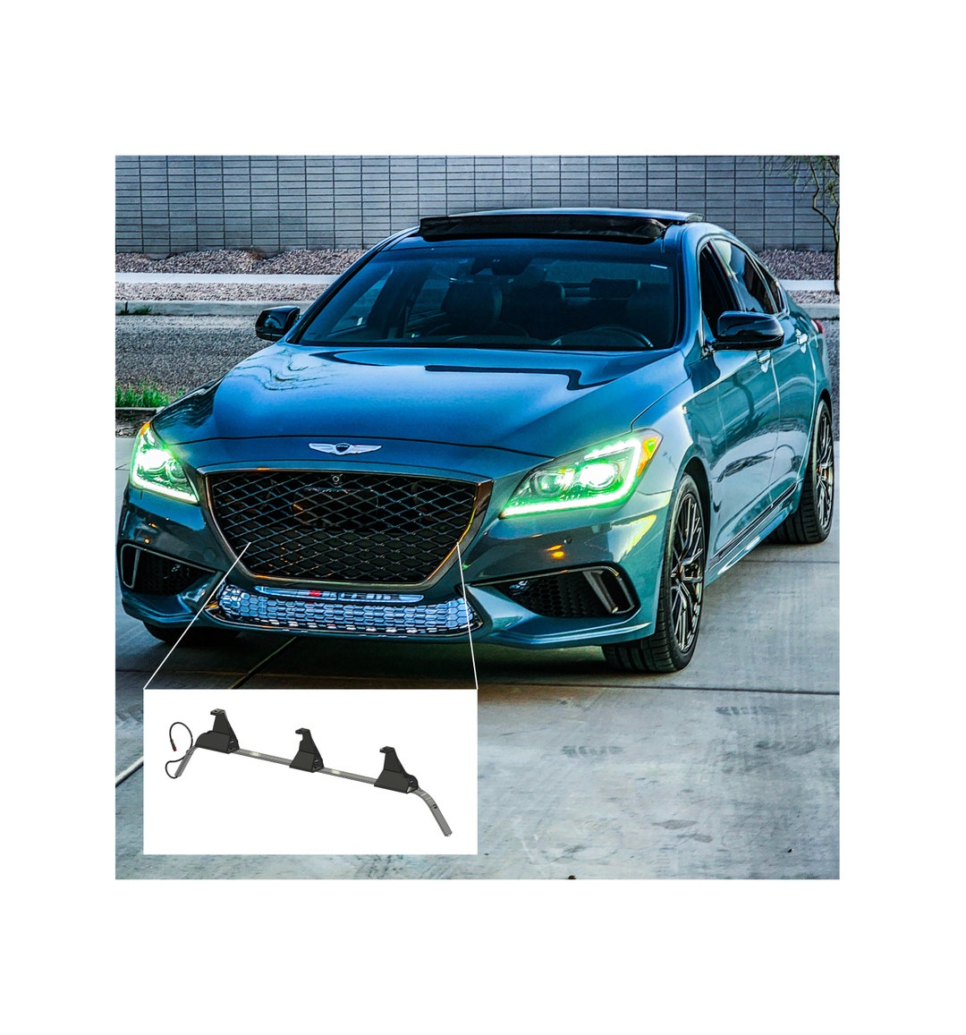 G80 FMIC LED Mounting Kit / G80 Front Mount Intercooler LED Mounting ...