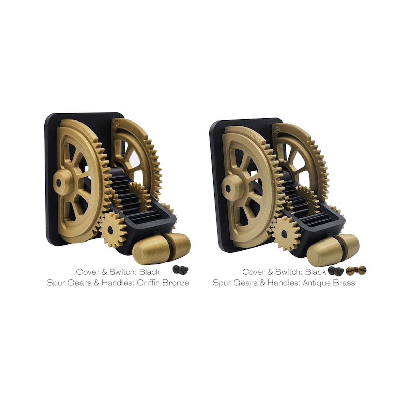 Toggle Ready-to-ship Steampunk Light Switch Assembly / 9 Gears, Lever ...