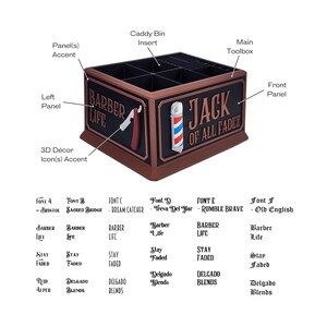 Rising Blade Tonsorial Artist Custom Tool Box - Barber / Hairdresser ...