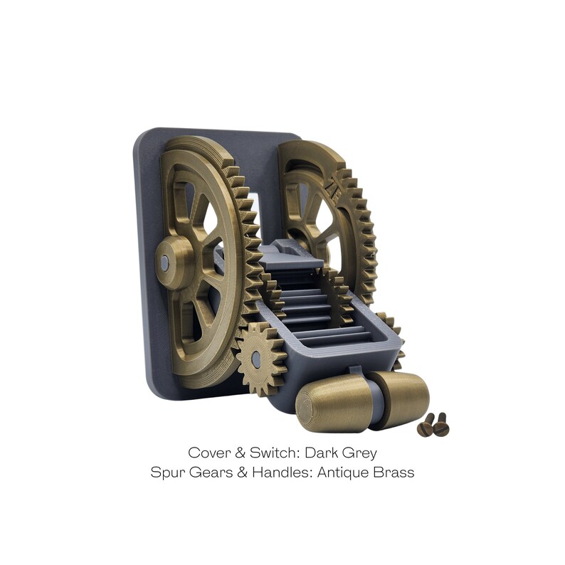 Rocker CUSTOM Mechanical Spur Geared Steampunk Light Switch Assembly ...