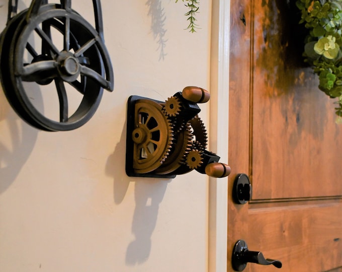 Rocker Double Ready-to-ship Steampunk Light Switch Assembly™ / 17 Gears ...