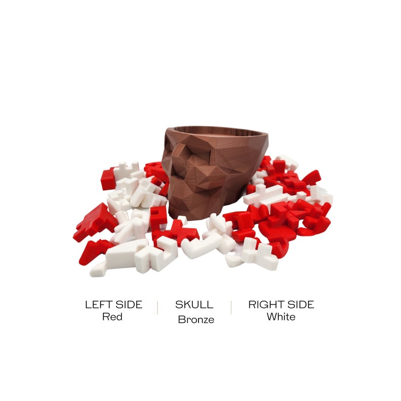 3D Brain Puzzle / 3D Puzzle 28 Left Brain Pieces and 28 Right Brain ...