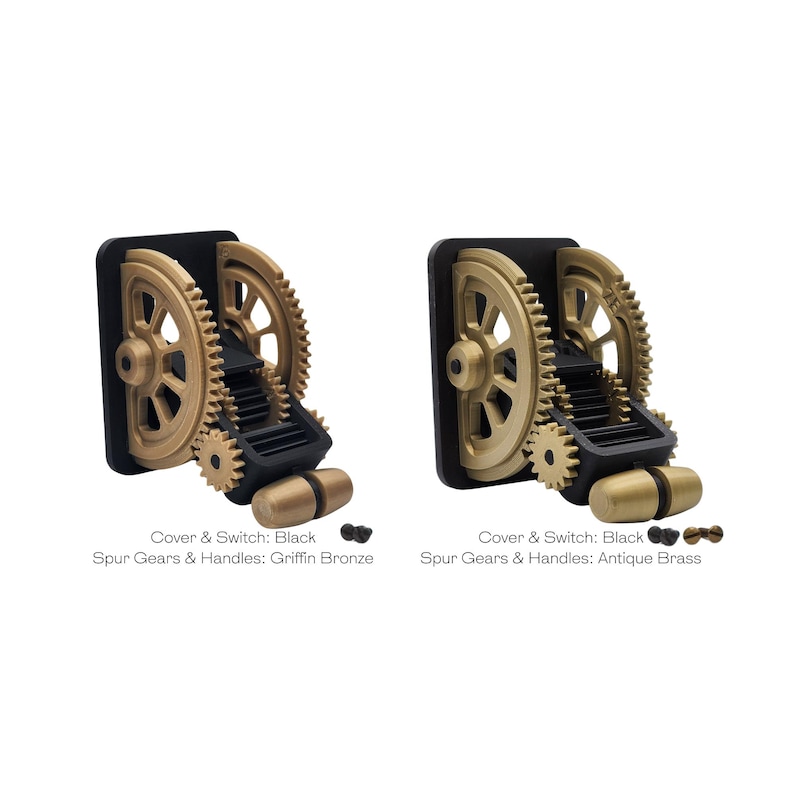 Rocker Ready-to-ship Steampunk Rocker Light Switch Assembly / 9 Gears ...