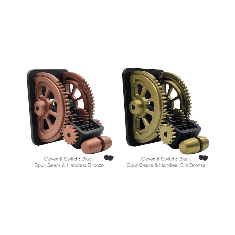 Toggle Ready-to-ship Steampunk Light Switch Assembly / 9 Gears, Lever ...