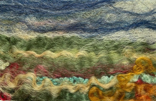 Needle Felt Picture-needle Felted Wall Art-wool - Etsy