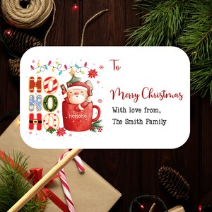 Personalised Christmas Stickers, Name Stickers, Christmas Labels ...