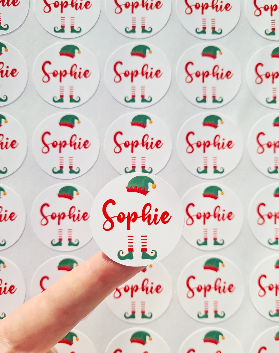 Personalised Christmas Stickers, Name Stickers, Christmas Labels ...