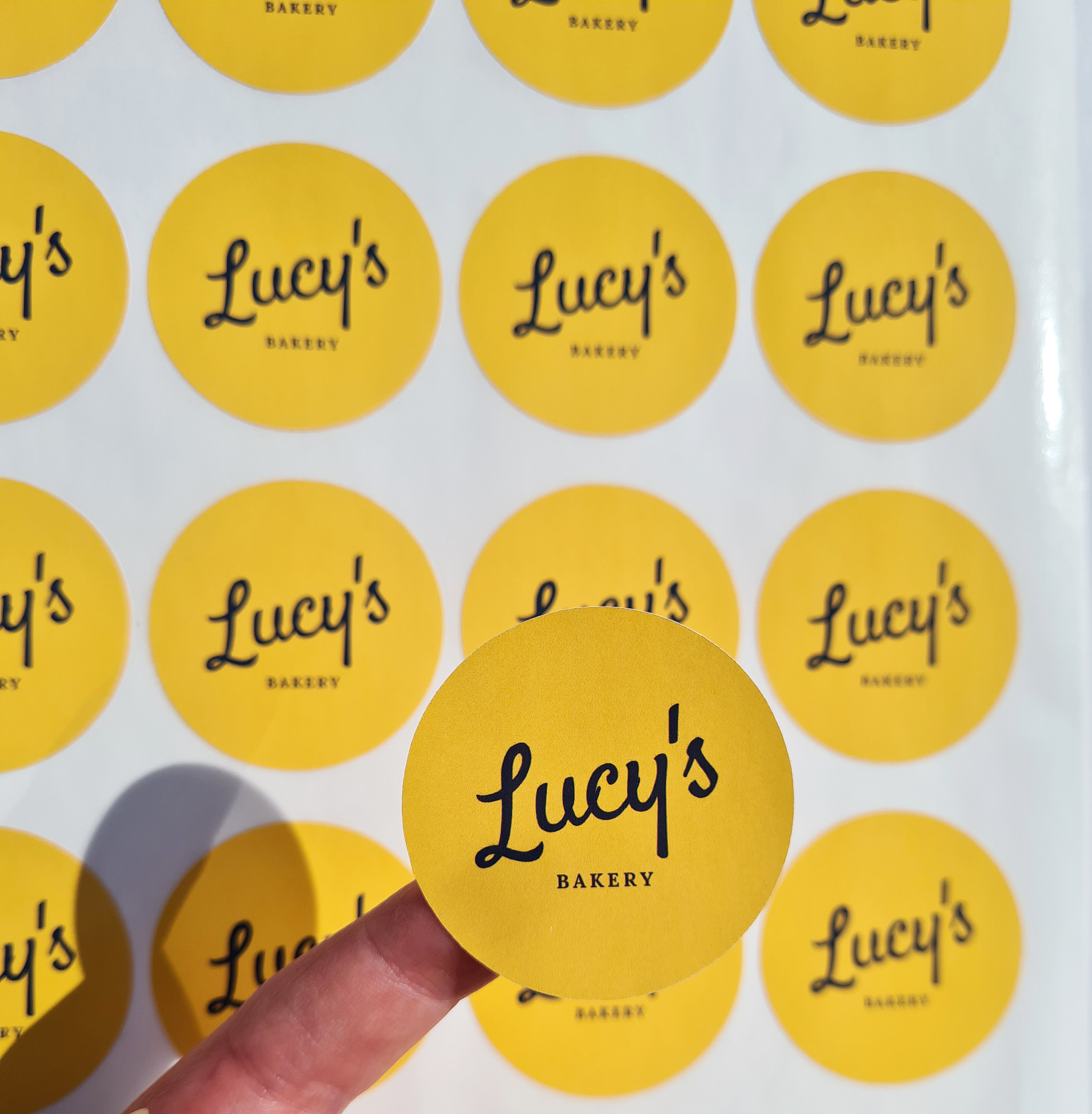 Custom Labels Personalised Stickers Circle Circular Logo - Etsy UK