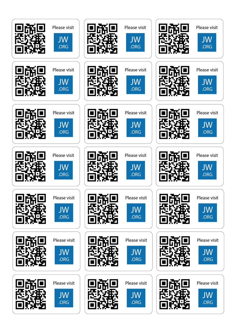 Autocollants personnalisés JW.org QR Code Témoins de Jéhovah - Etsy France