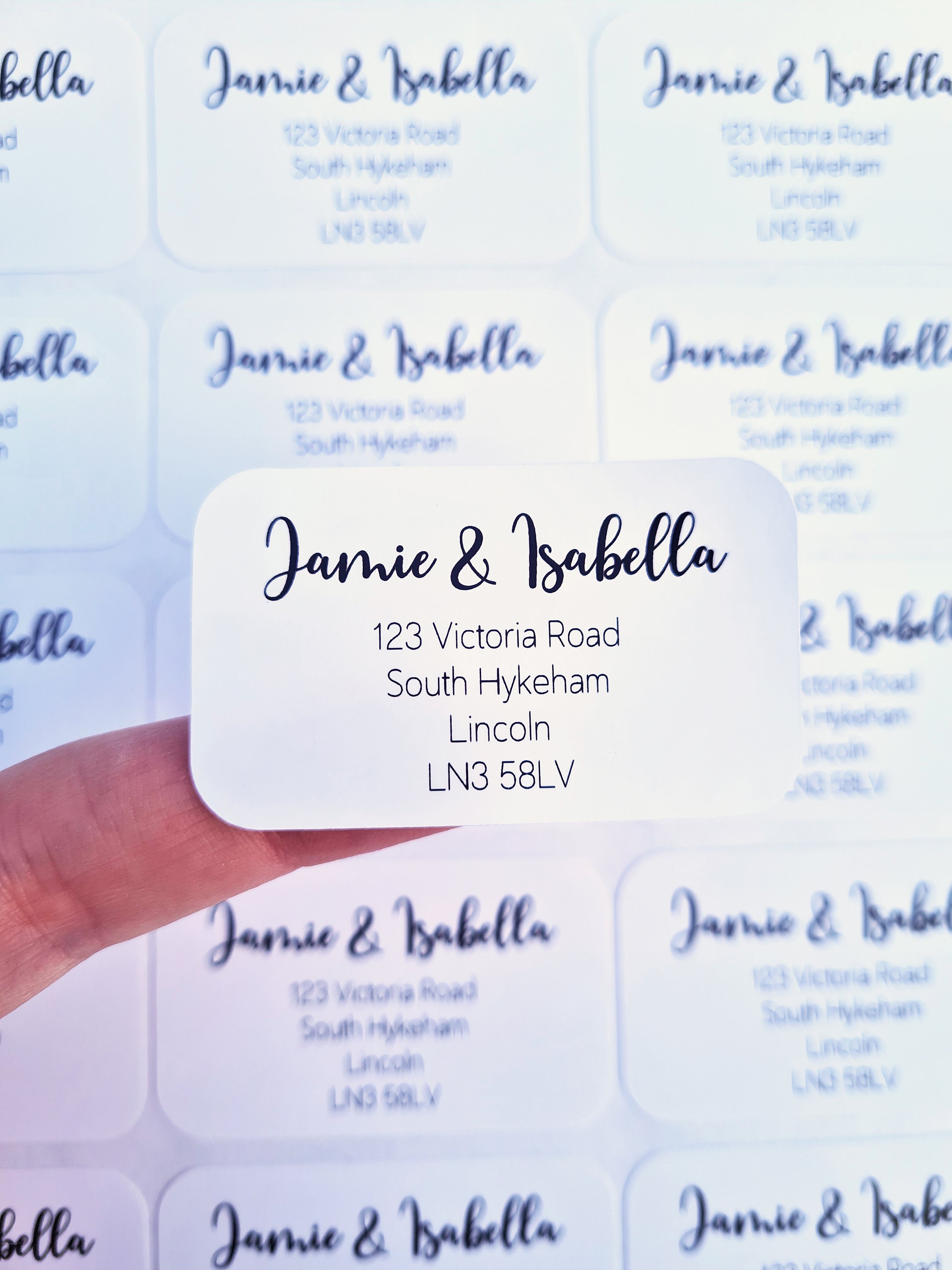 Personalised Address Label Wedding Address Sticker - Etsy UK