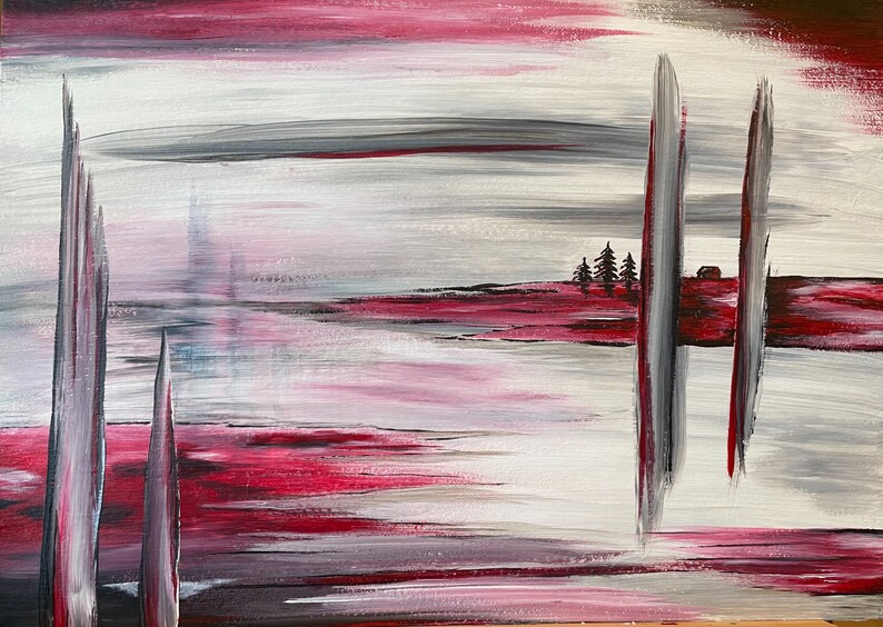 Abstract Acrylic Painting divided | Etsy