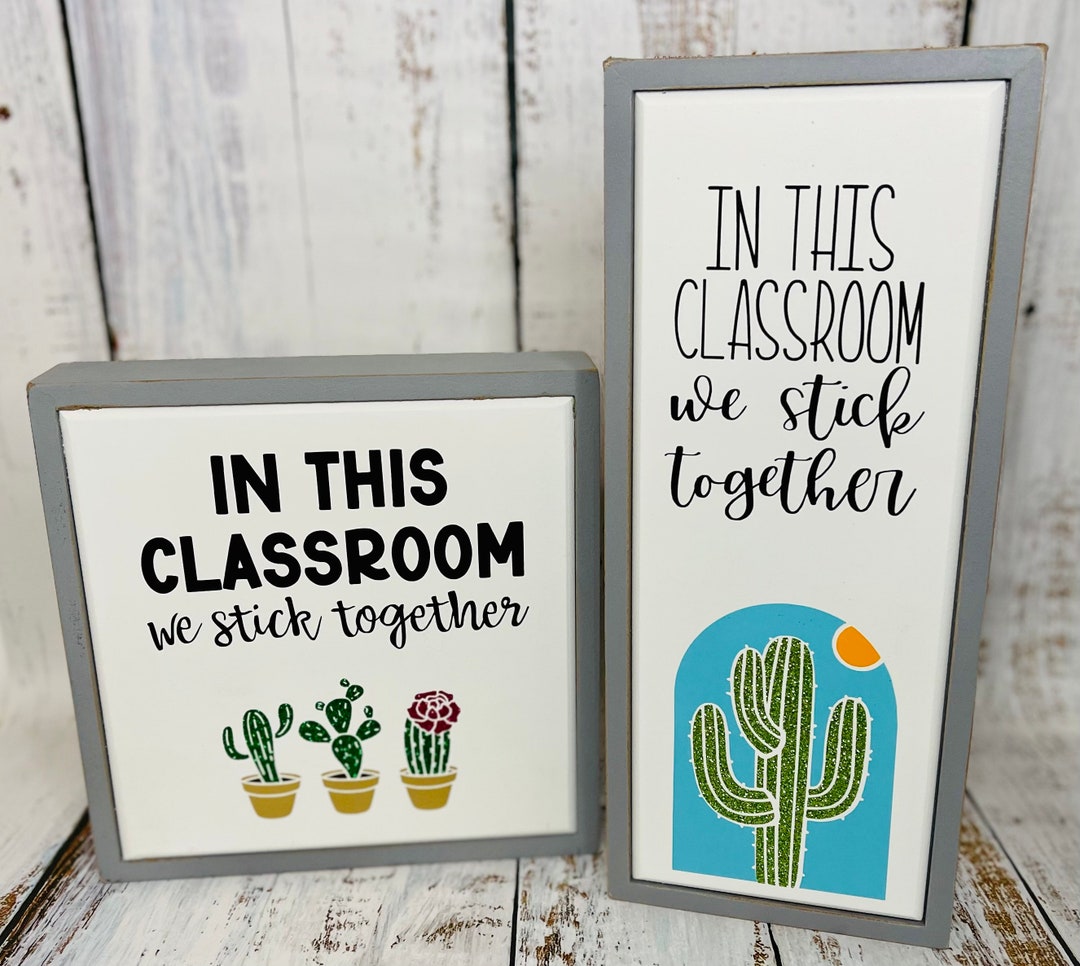 Stick Together Sign: Teacher Appreciation-classroom Decor-office Decor ...