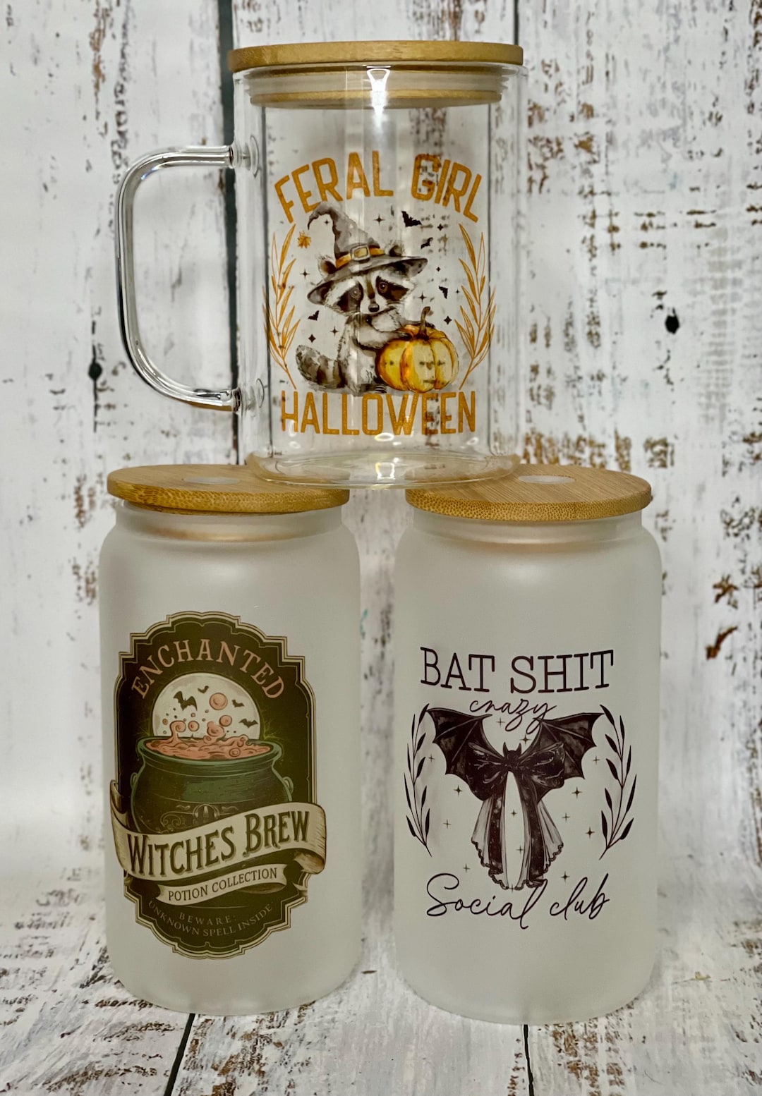 Spooky Glasses: Halloween-witch-live.laugh.lurk - Etsy