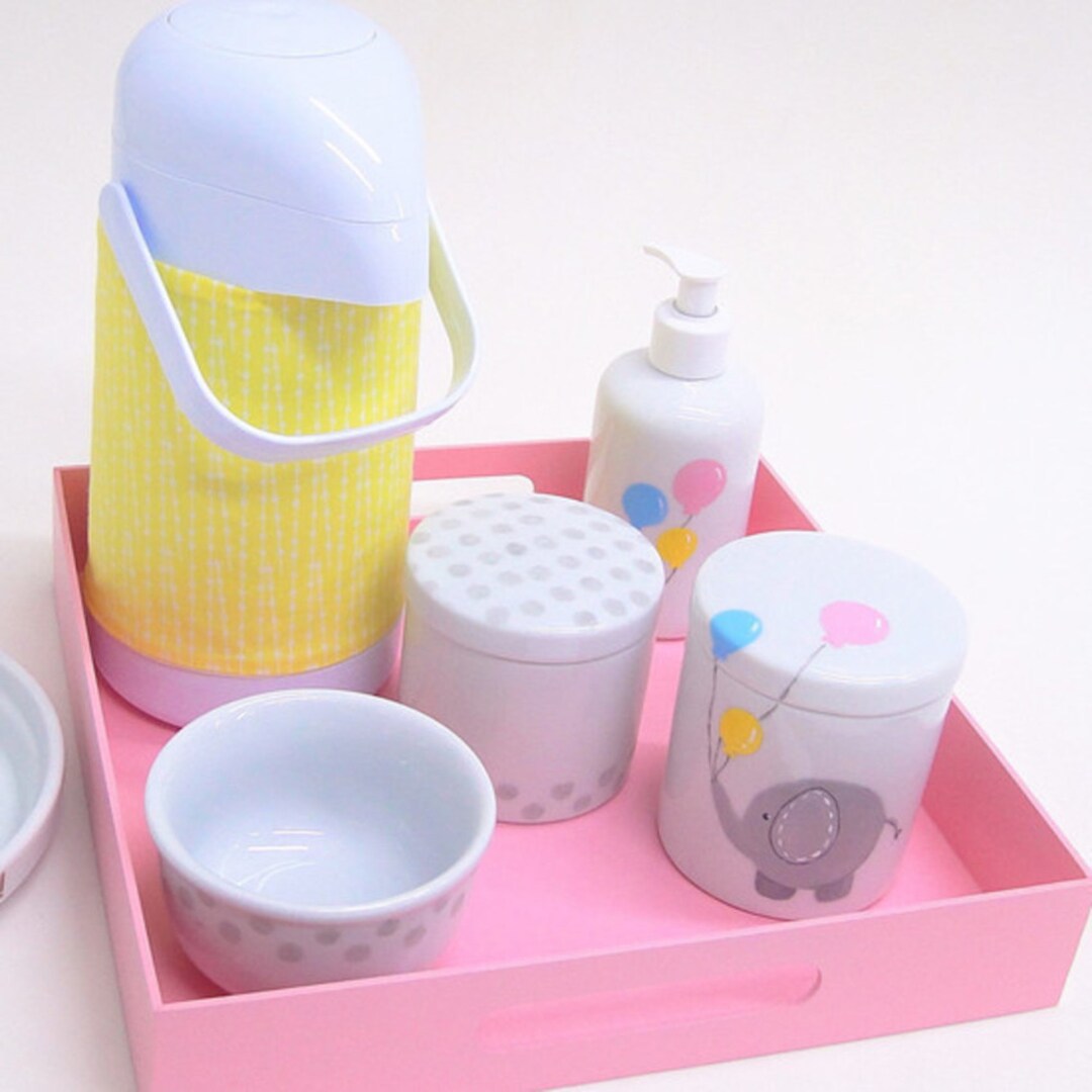 Set of 7, 5 or 2 Baby Cleaning, Bathroom Set, Bathroom Accessory Set ...