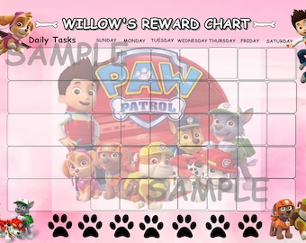 Paw Patrol Chart | Etsy