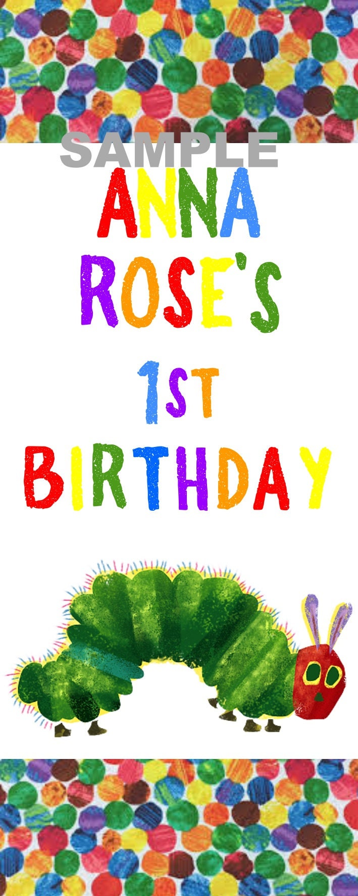 The Very Hungry Caterpillar Chocolate Wrapper & Bookmark Bundle - Etsy