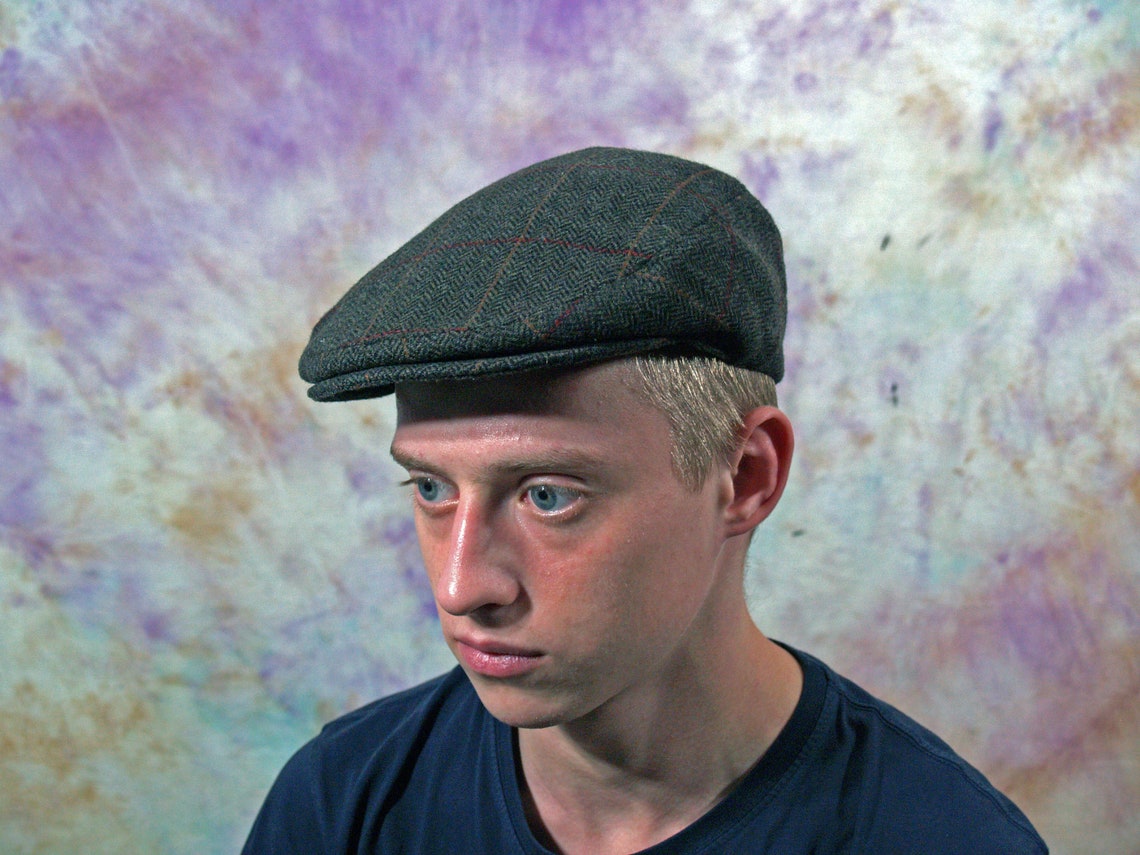 90s Vintage Men's Gray NewsBoy Cap Retro Hat | Etsy