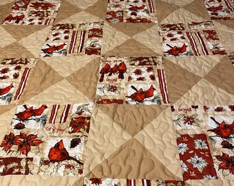 Cardinal Christmas Quilt Pattern - Etsy